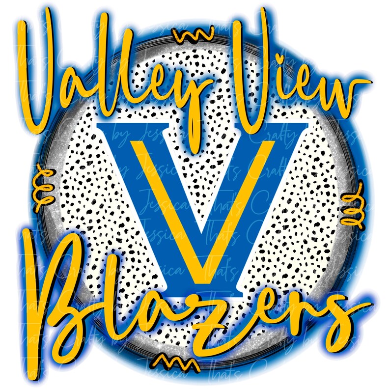 Valley View Blazers Custom School Dalmatian Retro PNG, Digital File ...