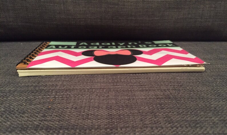 Minnie Mouse Autograph Book/ Girls Disney Autograph Book - Etsy