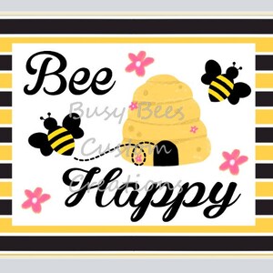 Bee Happy Metal Wreath Sign, Wreath Sign, Bee Happy Sign, Bee Sign ...
