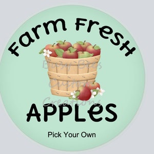 Farm Fresh Apples Metal Wreath Sign - Etsy