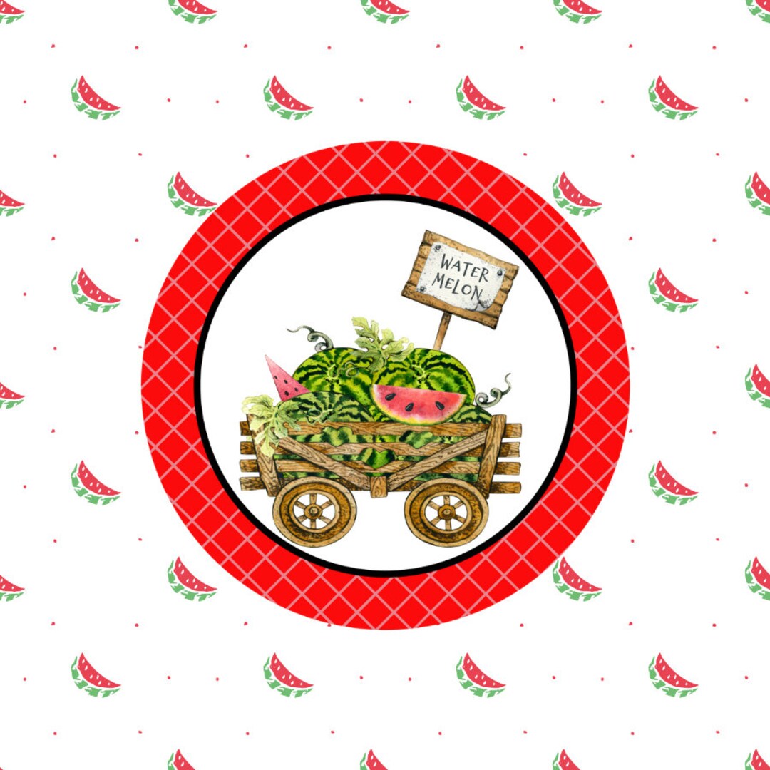 Watermelon Wagon Aluminum Sign - Etsy