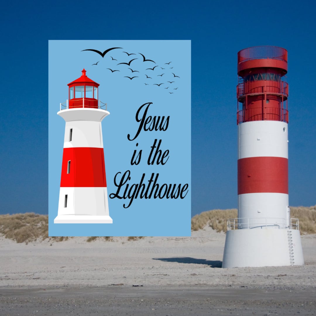 Jesus is the Lighthouse Metal Wreath Sign - Etsy