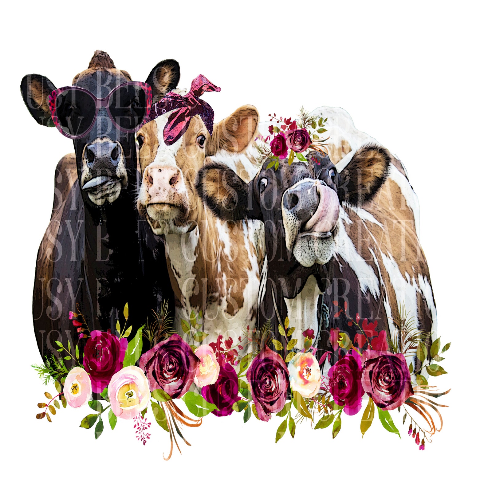 3 Cows Metal Wreath Sign - Etsy