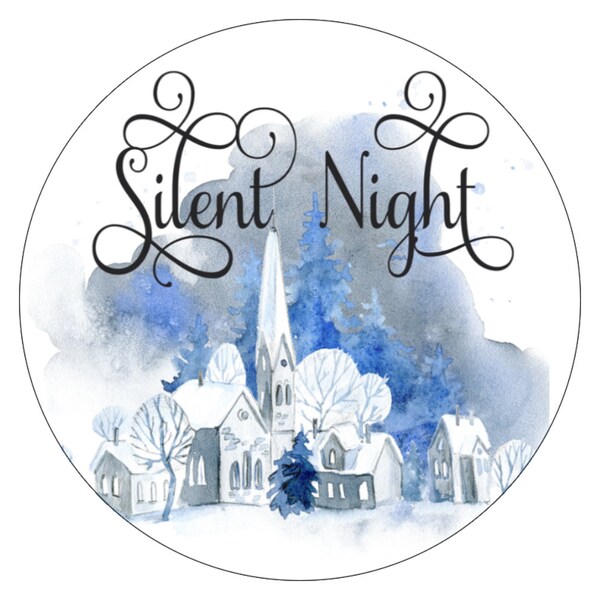 Silent Night Sign - Etsy
