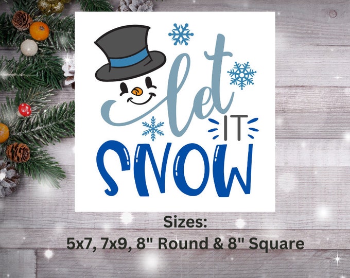 Let It Snow Metal Wreath Sign - Etsy