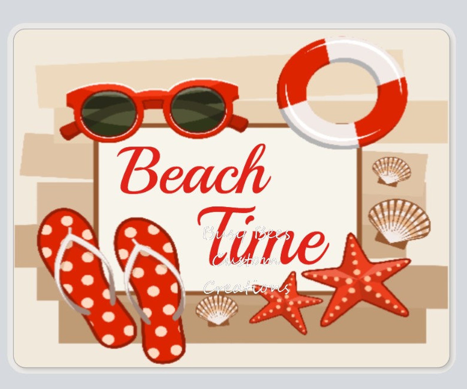 Beach Time Metal Wreath Sign - Etsy