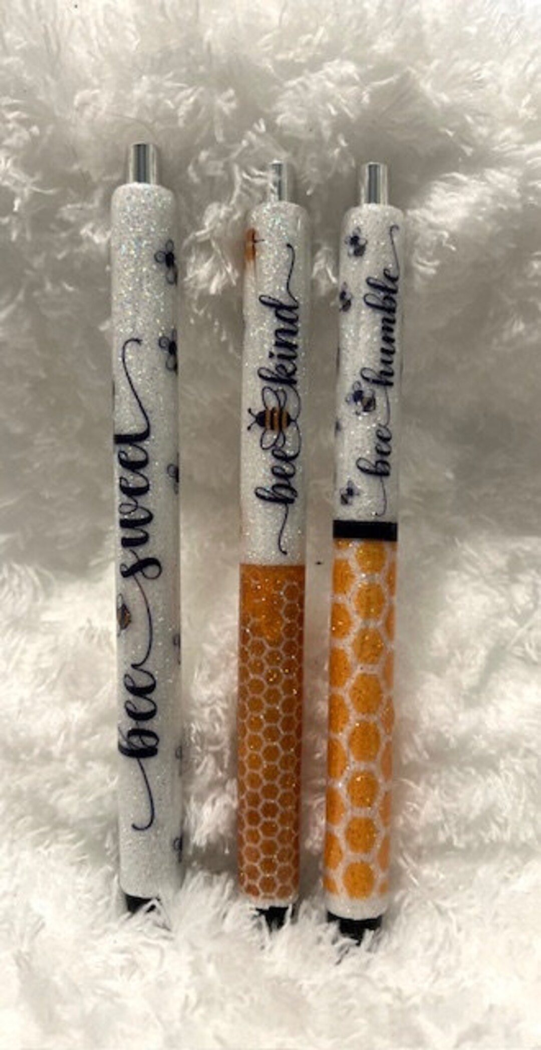 Bee Glitter Pens, Custom Glitter Pens, Glitter Gel Pen, Black Ink Pens ...