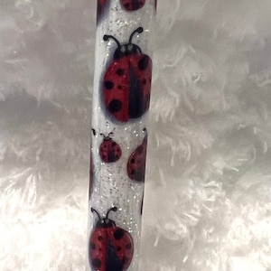 Ladybug Glitter Pens, Custom Glitter Pens, Glitter Gel Pen, Black Ink ...