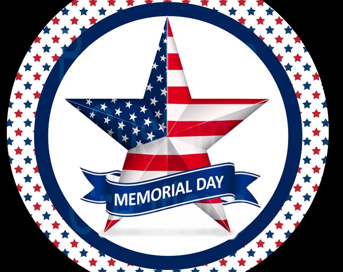 Memorial Day Star Aluminum Wreath Sign - Etsy