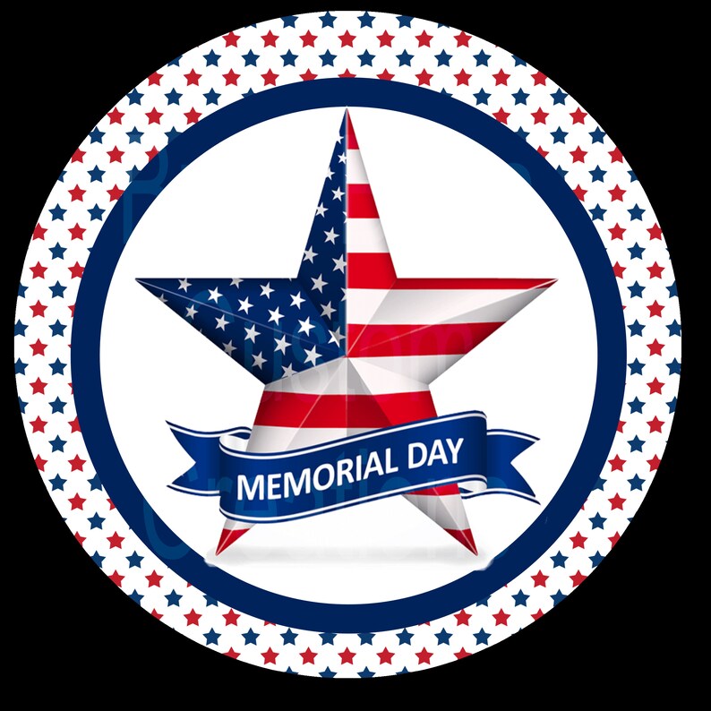 Memorial Day Star Aluminum Wreath Sign - Etsy