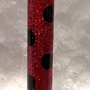 Ladybug Glitter Pens, Custom Glitter Pens, Glitter Gel Pen, Black Ink ...