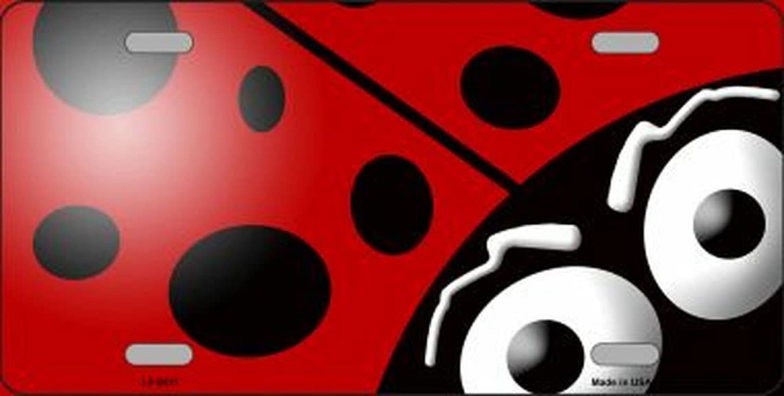 Ladybug Face Metal License Plate Sign - Etsy