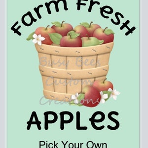 Farm Fresh Apples Metal Wreath Sign - Etsy