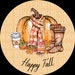 Happy Fall Metal Wreath Sign - Etsy