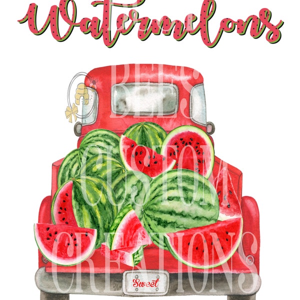 Watermelon Sign - Etsy