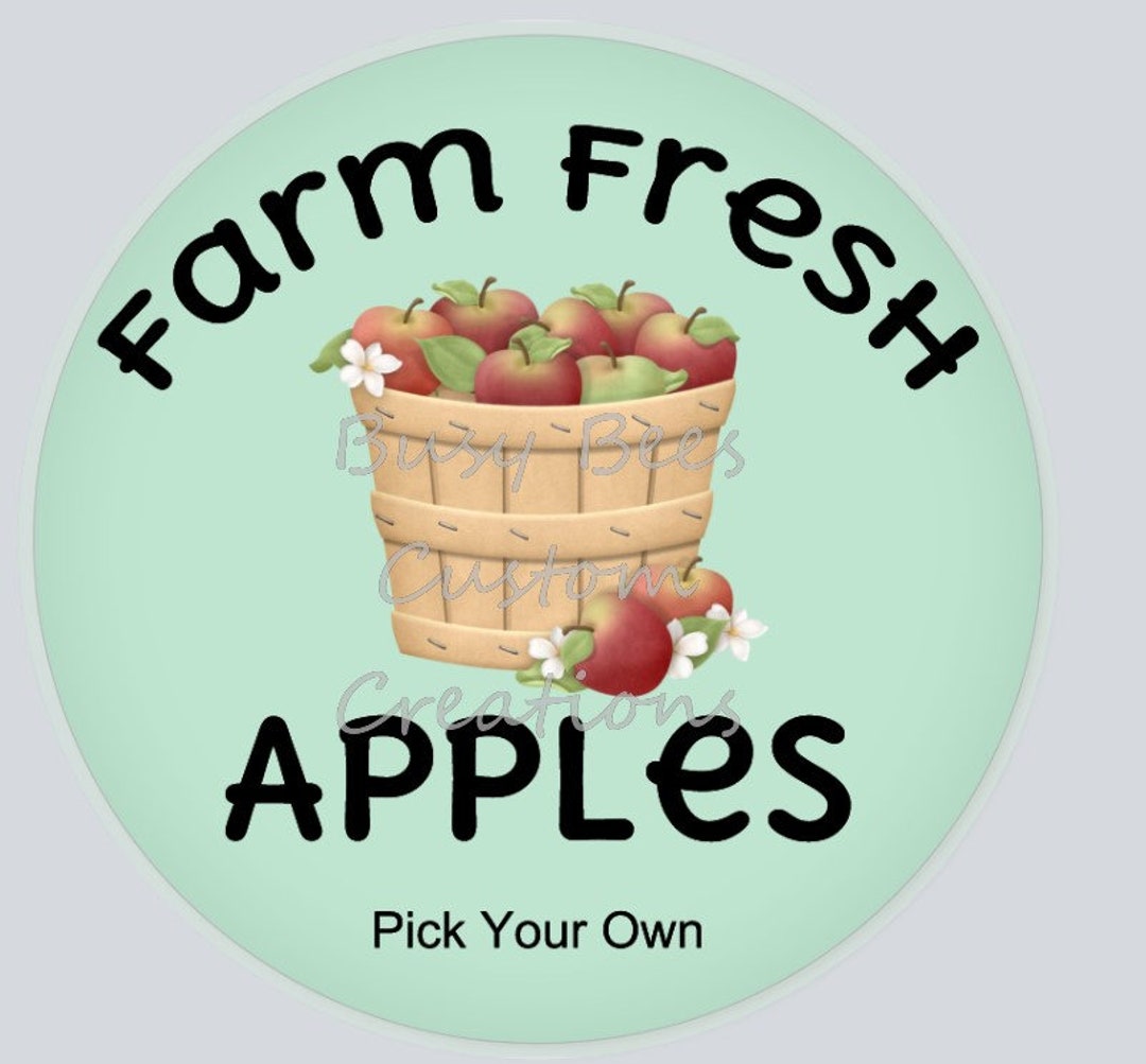 Farm Fresh Apples Metal Wreath Sign - Etsy