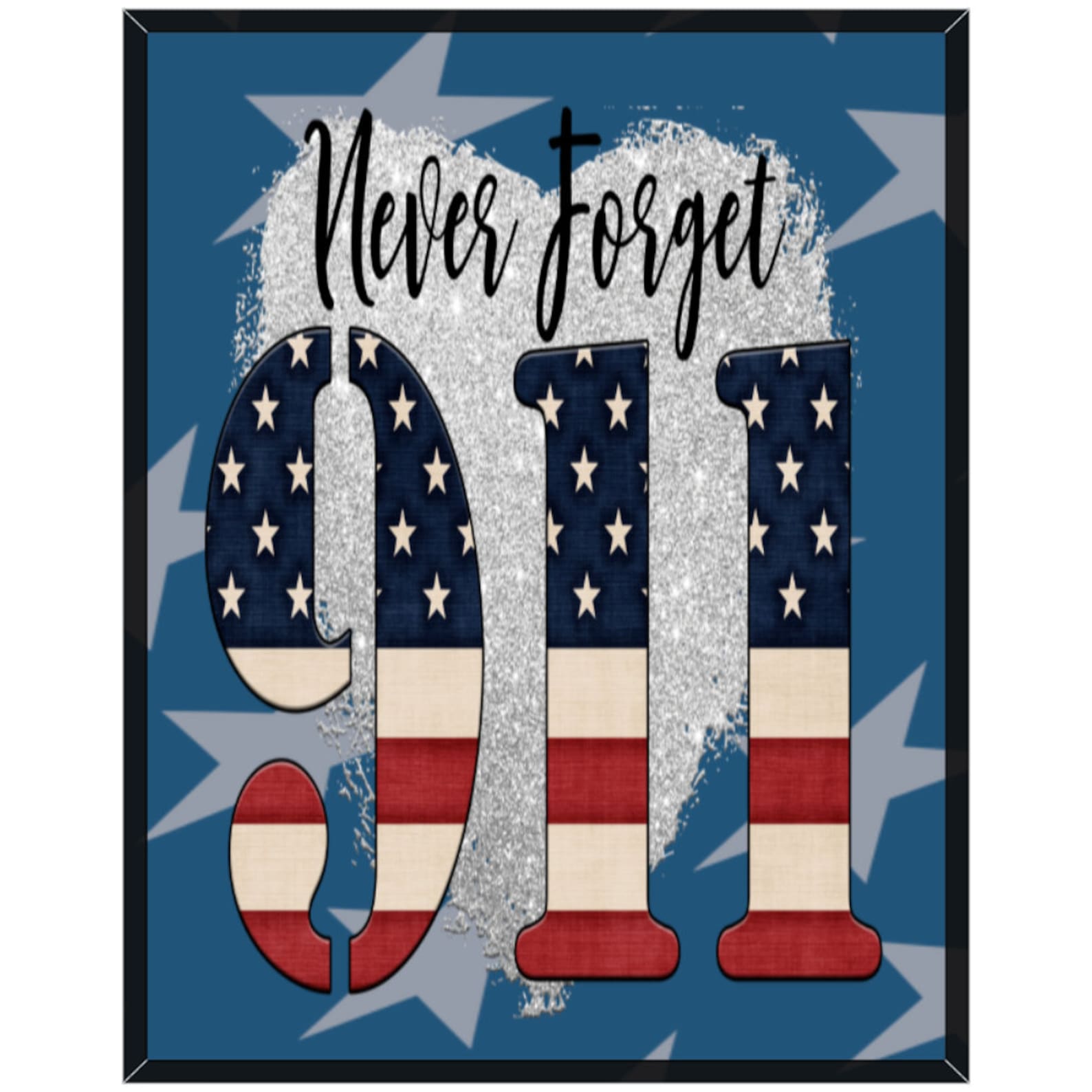 911 Never Forget Metal Wreath Sign | Etsy