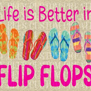 Life is Better in Flip Flops Metal Wreath Sign, Wreath Sign, Summer ...