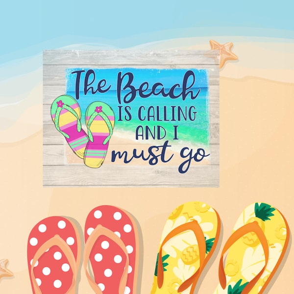 Beach Wreath Sign - Etsy