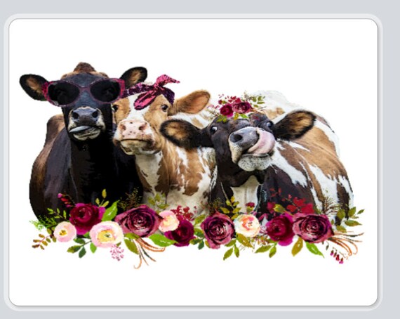3 Cows Metal Wreath Sign | Etsy