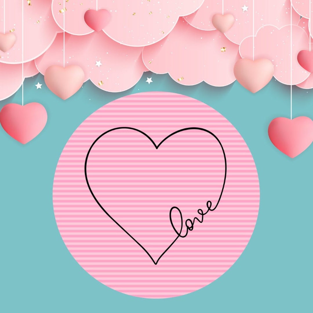 Pink Love Valentine Aluminum Wreath Sign - Etsy