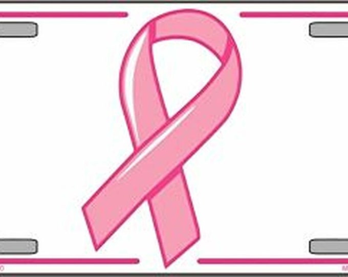 Breast Cancer Ribbon Metal License Plate Sign - Etsy