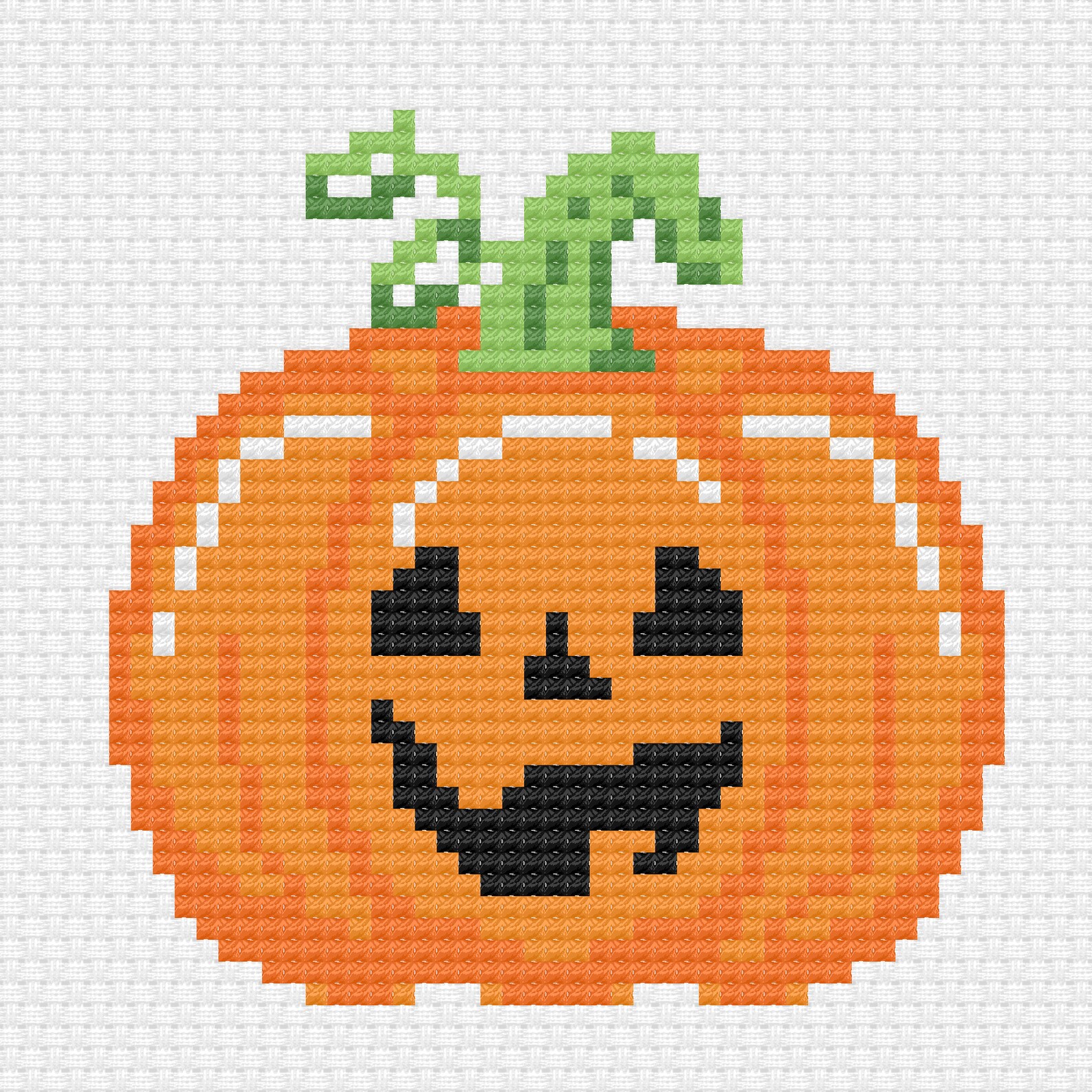 Halloween Pumpkin PATTERN for Perler Beads or Cross Stitch - Etsy