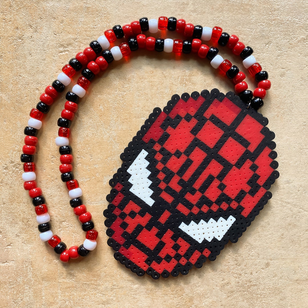 Spider-man Perler Kandi Necklace - Etsy