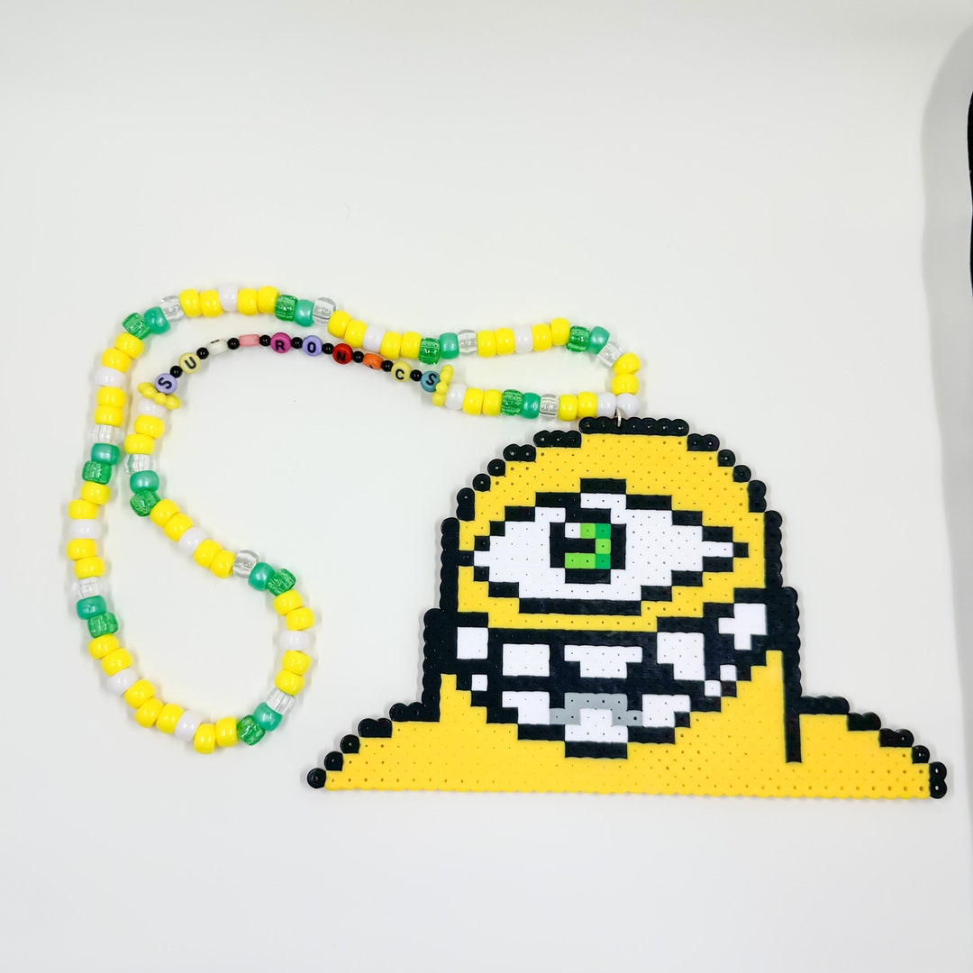 Subtronics Cyclops Logo Perler Kandi Necklace EDC 2024 EDM Free ...