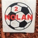 Soccer Ball Personalized Tile - Etsy