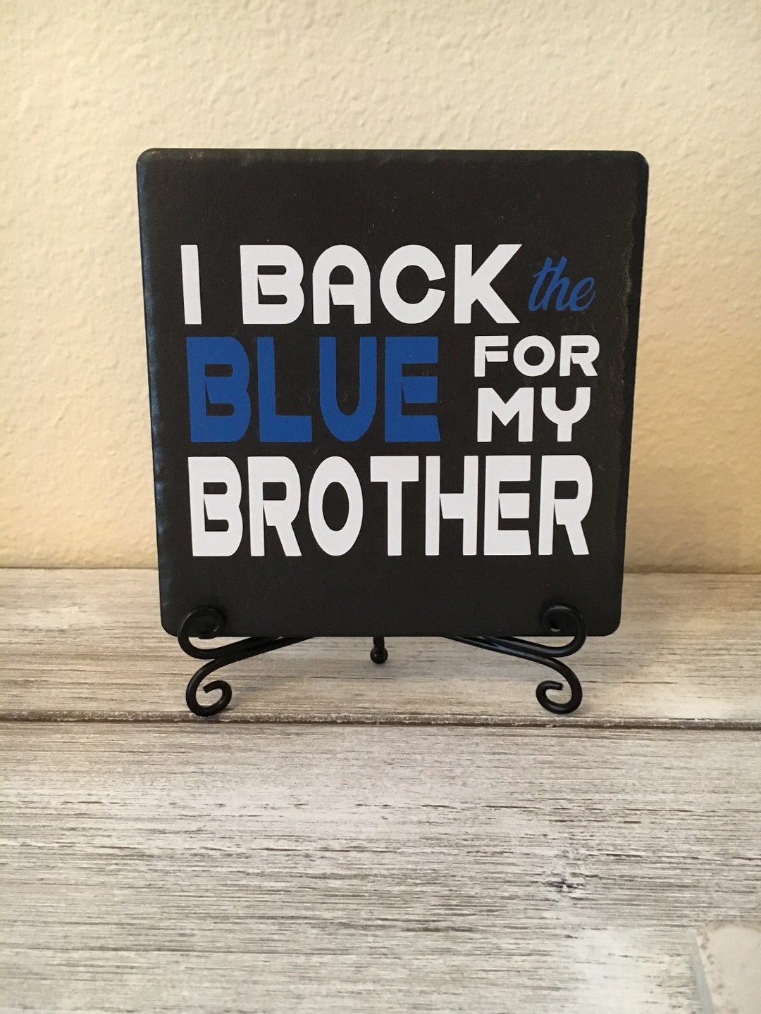 I Back the Blue for My Brother - Etsy