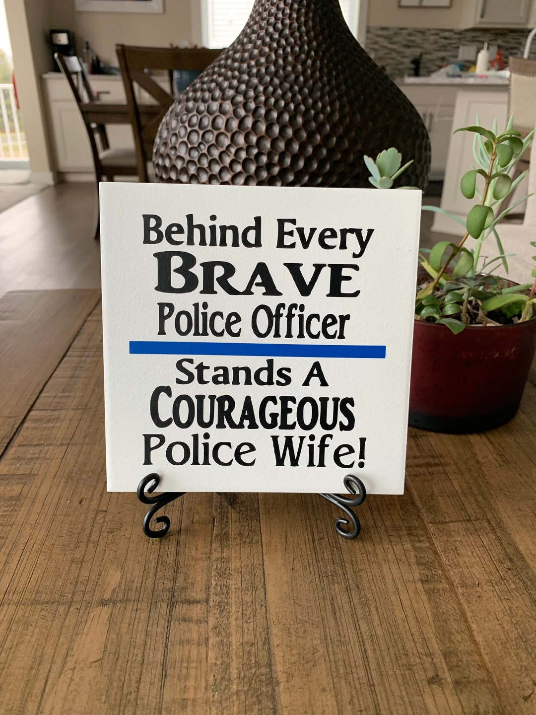 Behind Every Brave Police Officer Stands a Courageous Wife - Etsy