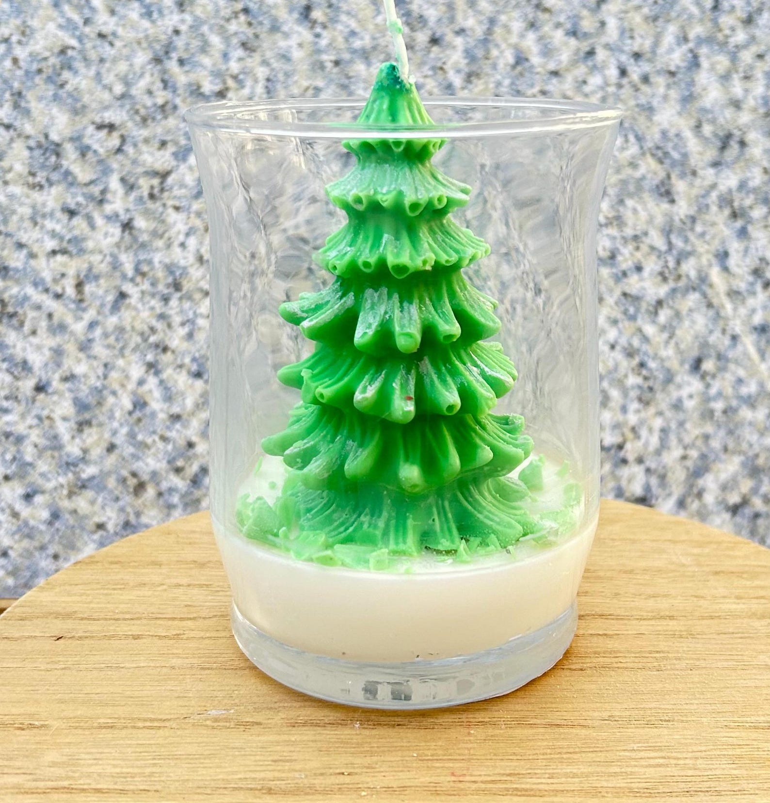 Pine Christmas Tree Candle Scent, Snow Soy Candle, Trendy Winter Pine White, Candle Gift Under ...