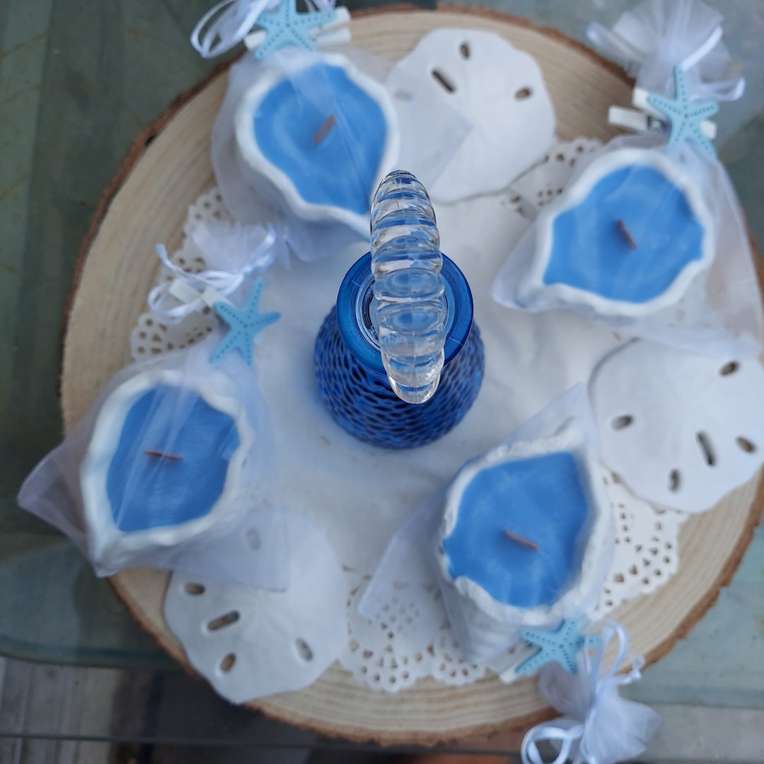 Handmade Scented Seashell Beach Wedding Candles Favor - Bulk Order ...