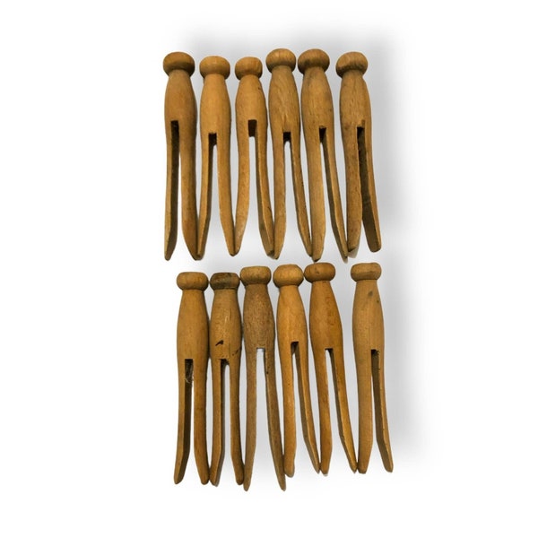 Round Wooden Clothes Pins - Etsy