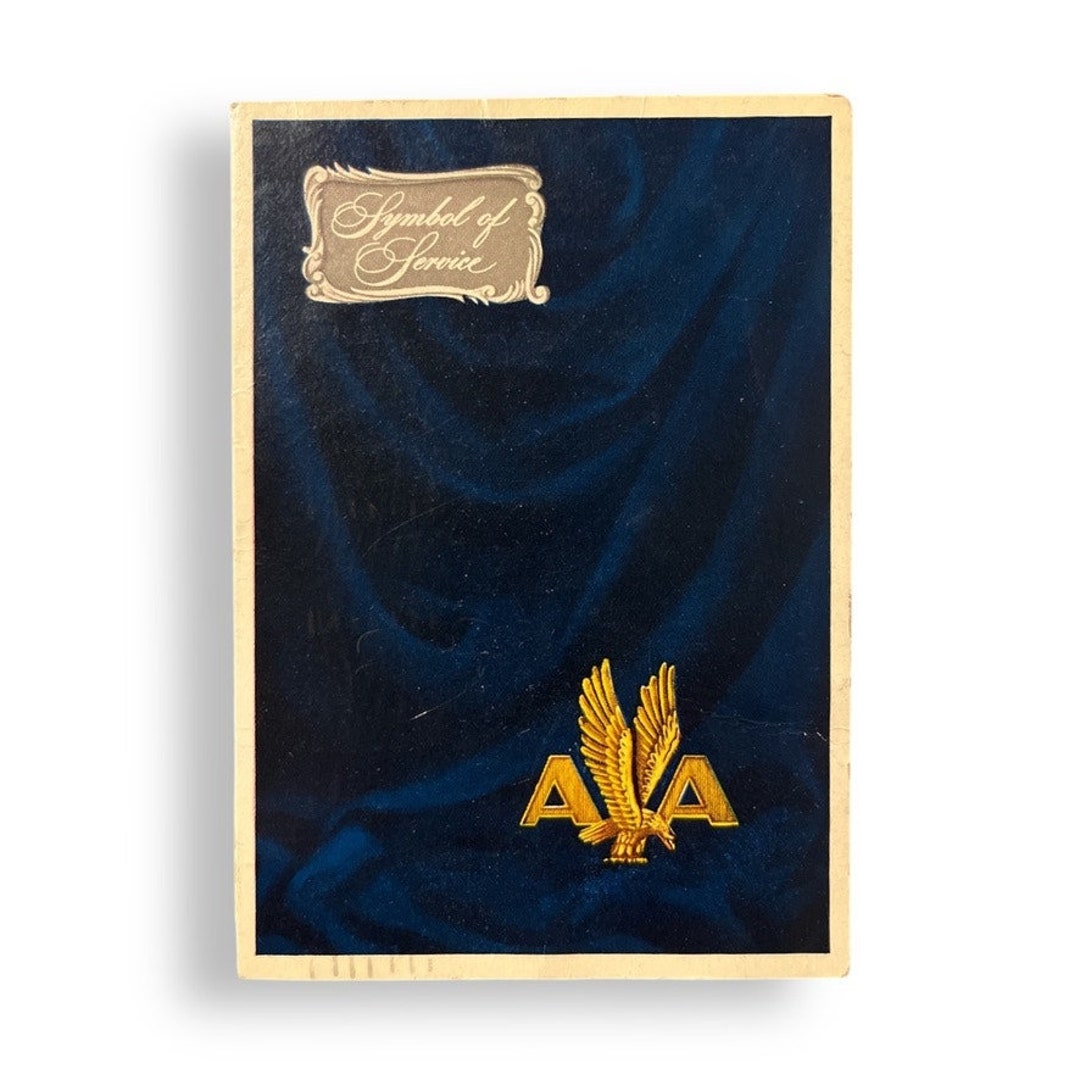 Vintage American Airlines Symbol of Service Menu Postcard 1953 Travel ...