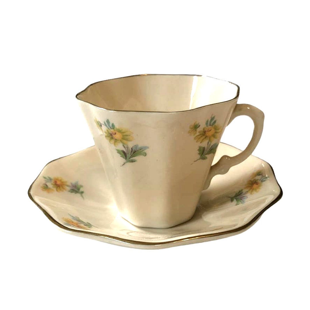 Claire Lerner Tea Cup and Saucer, Fine Porcelain, California Pottery ...