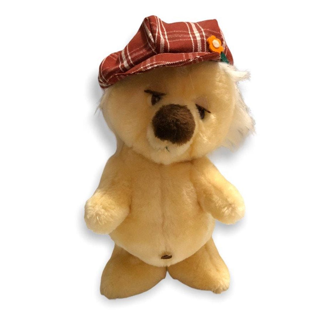Woofits Elton Bear Vintage Dakin Plush Toy Stuffed Animal 1980s British ...