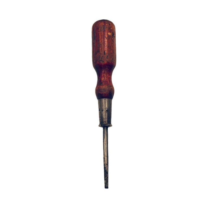 Vintage Wooden Handled Screwdriver - Etsy