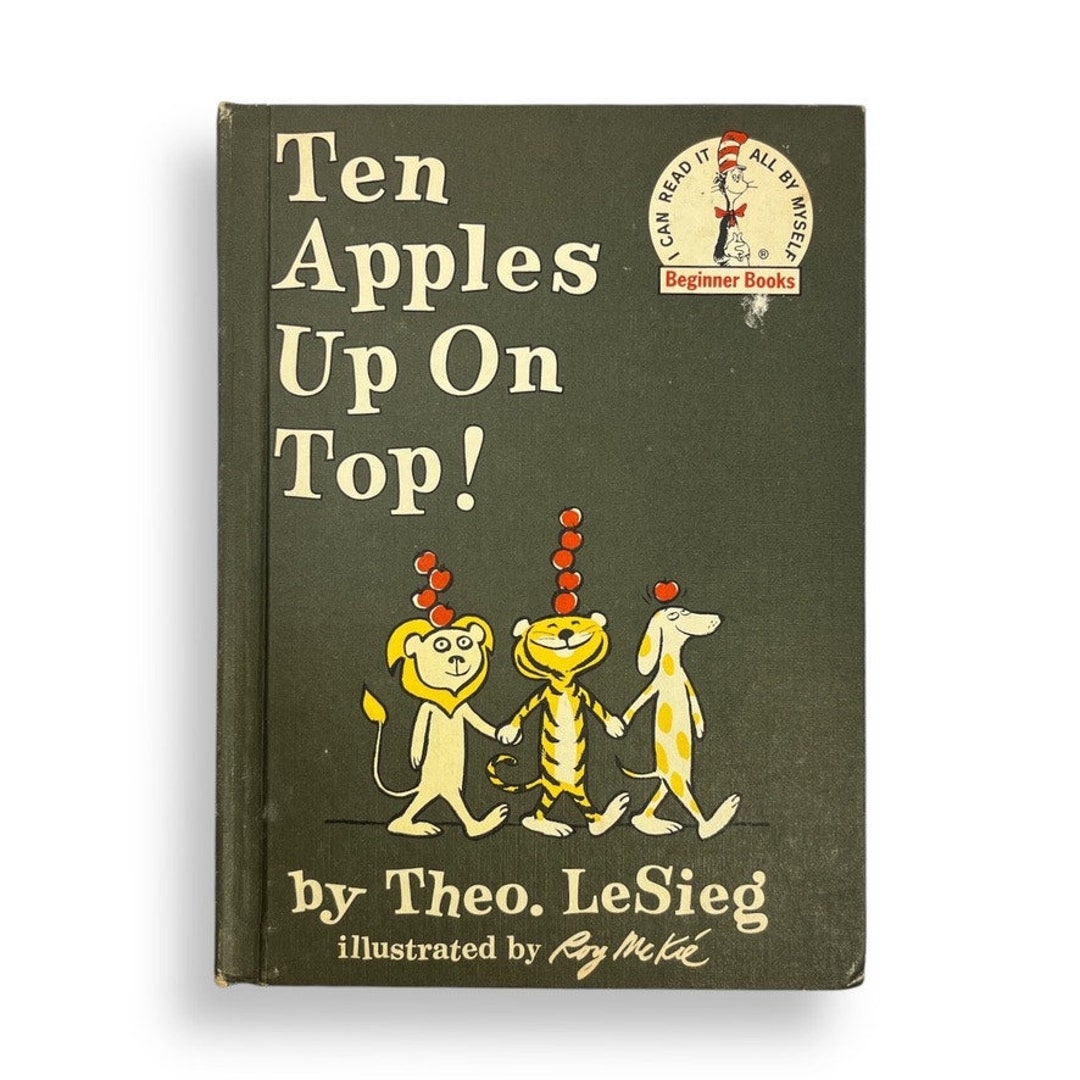 Ten Apples on Top, Theo Lesieg, Dr. Seuss, First Edition 1961, Book ...