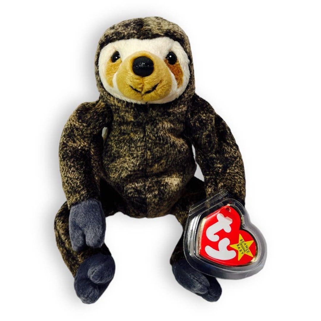 Slowpoke the Sloth, Retired TY Beanie Baby, Vintage 90s Toy - Etsy
