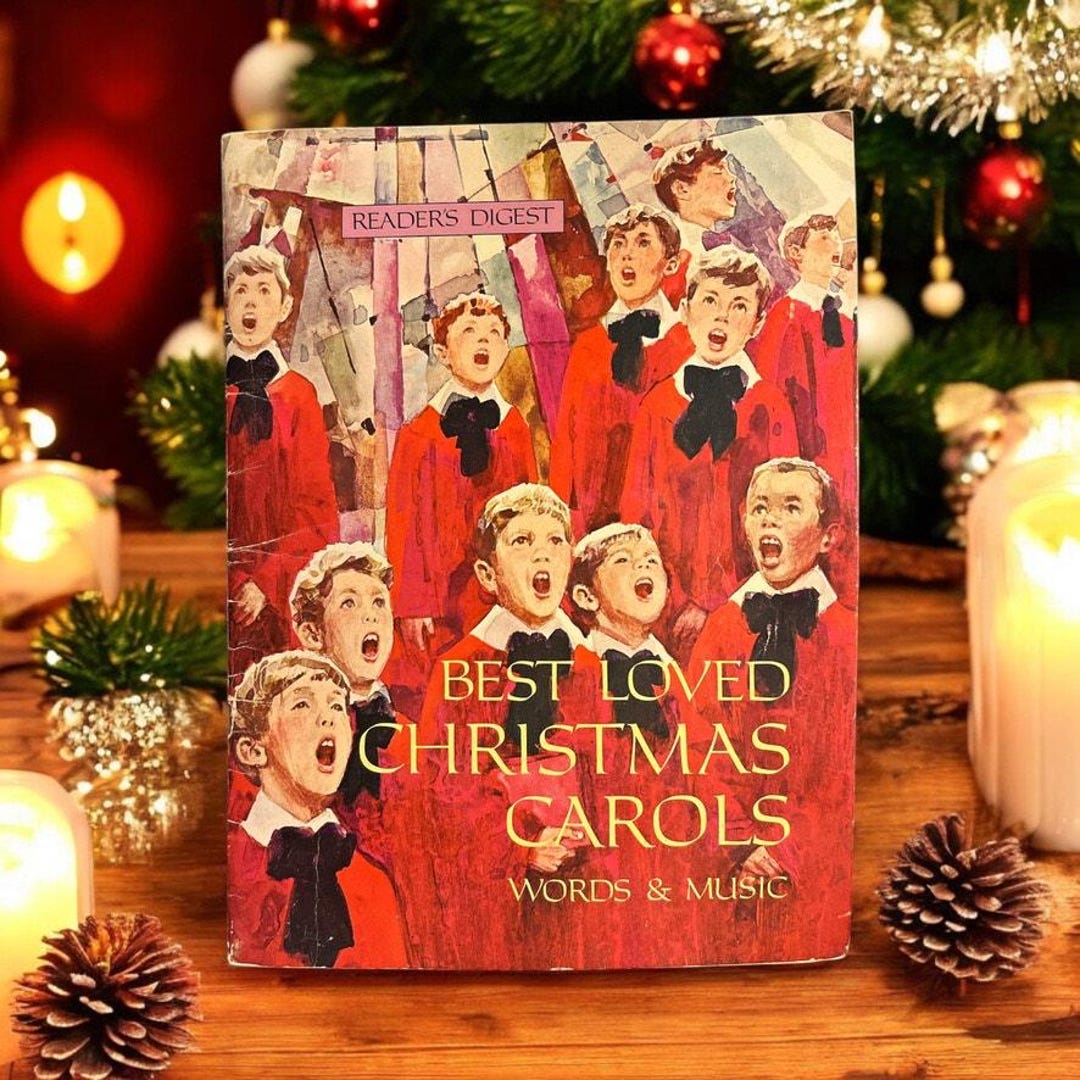 Vintage Christmas Carols Songbook: Reader's Digest Holiday Music - Etsy
