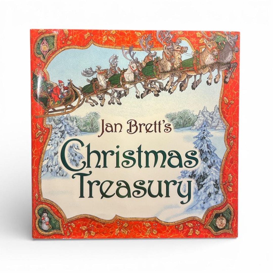 Christmas Treasury Jan Brett Children's Holiday Picture Storybook Dust ...