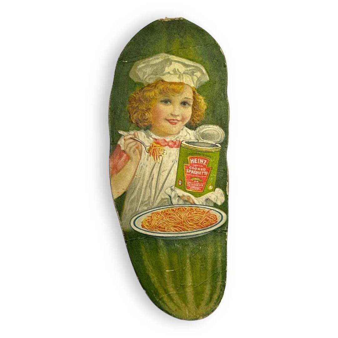Heinz 57 Varieties Pickle Die Cut, Advertising, Antique Victorian Girl ...
