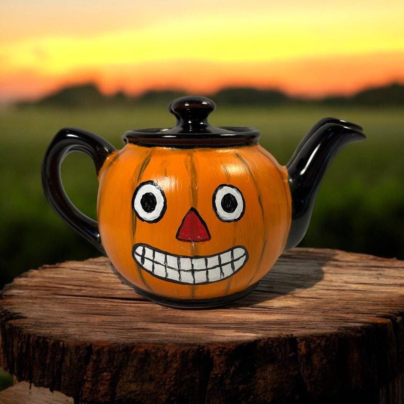 Halloween Teapot - Etsy