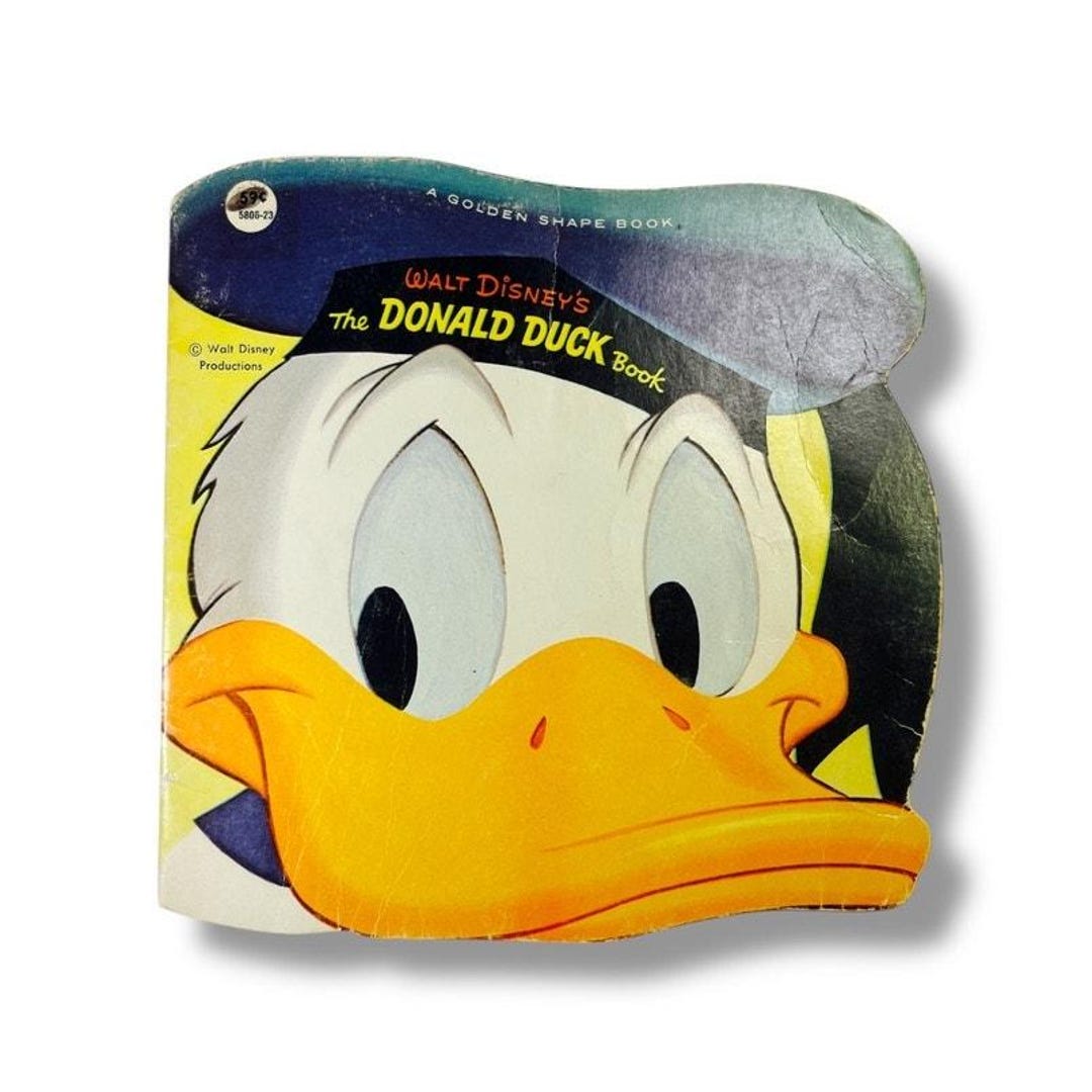 The Donald Duck Shaped Picture Book Vintage Walt Disney - Etsy