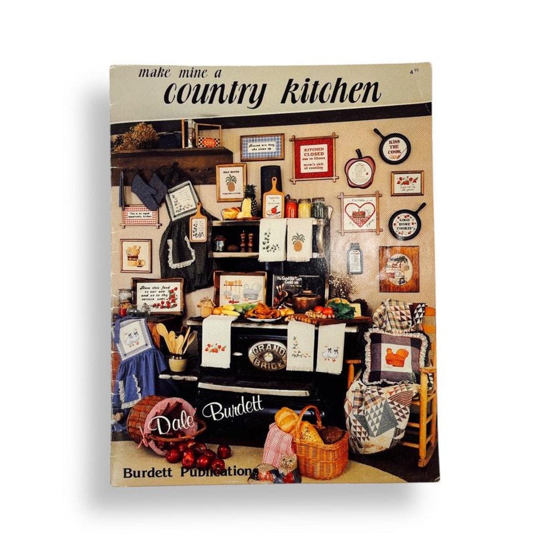 Country Kitchen Cross Stitch Patterns Embroidery How to Guide Samplers ...