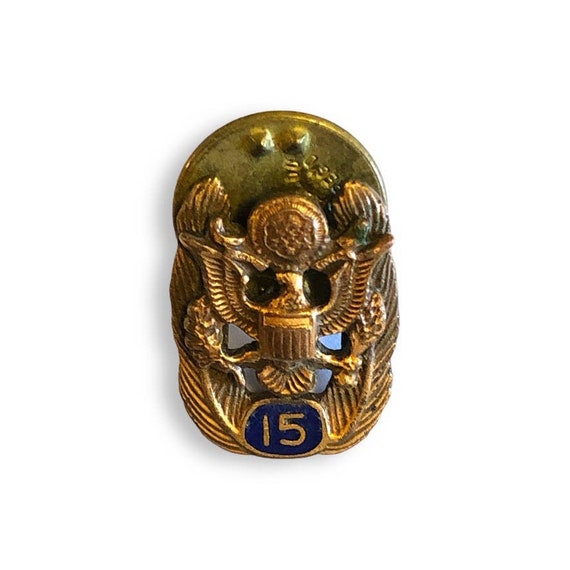 Bronze US ARMY, 15 Year Civilian Service, Lapel Pin, … - Gem