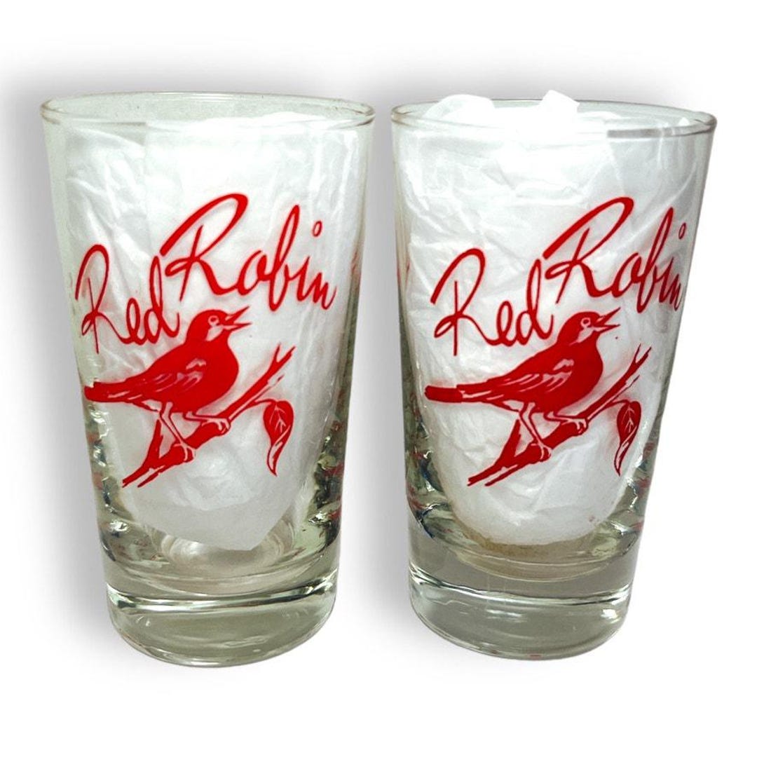 Virginia Dare Red Robin Wine Cocktail Drinking Glass Vintage Barware ...