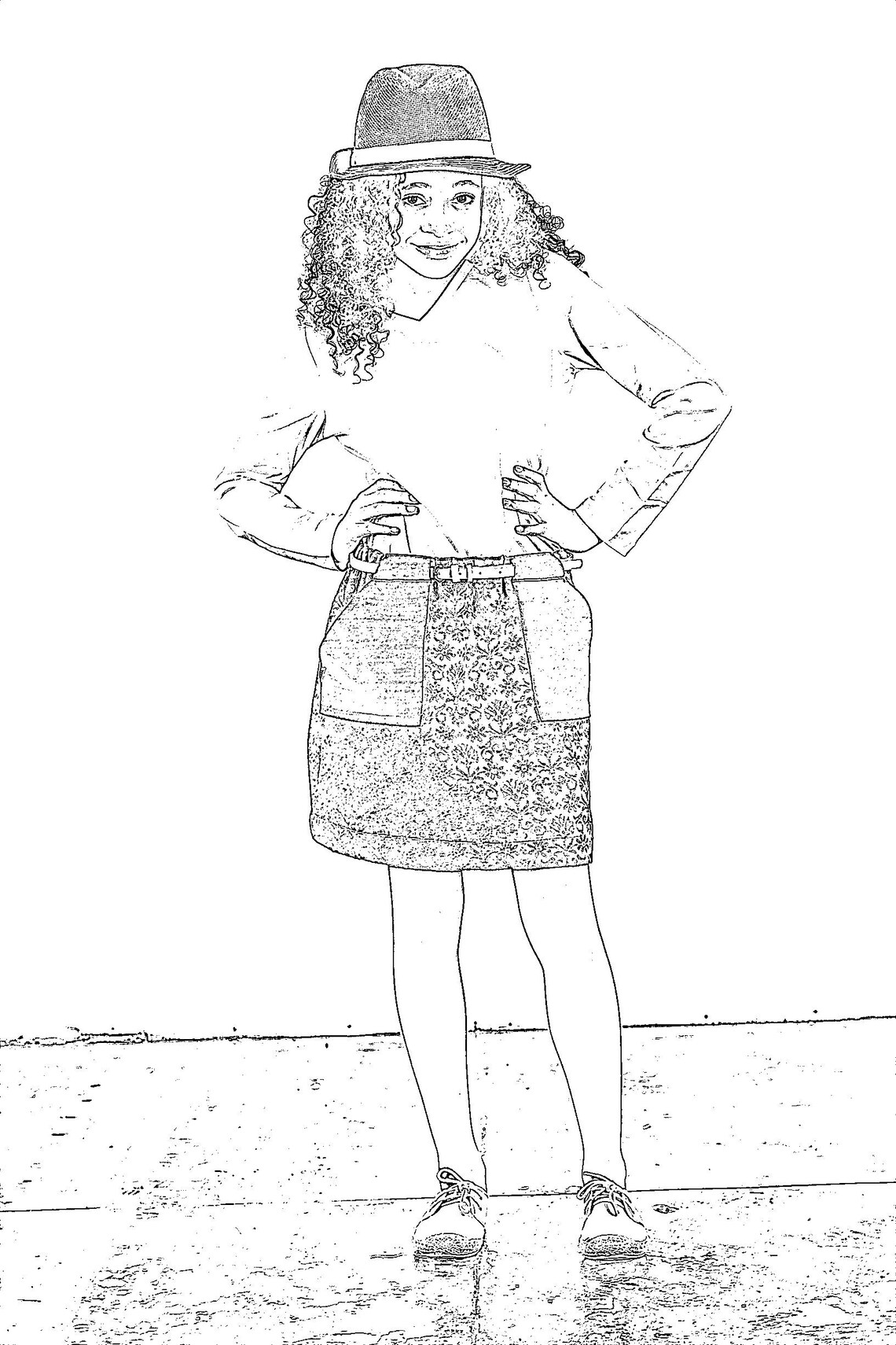 Tween Fashion Coloring Pages Cute Designs to Color and Sew! - Etsy